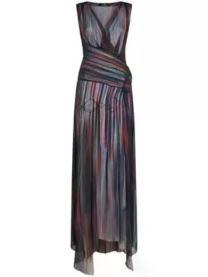 Etro Printed Silk Maxi Dress