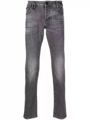 Philipp Plein Low-rise Slim-fit Jeans - Grey