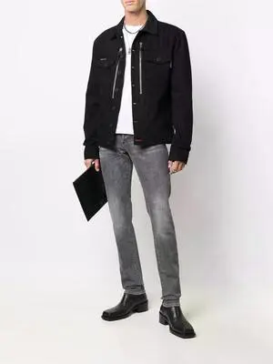 Philipp Plein Low-rise Slim-fit Jeans - Grey