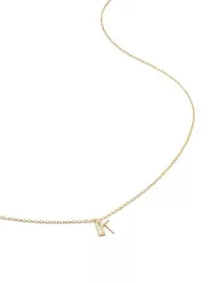 Monica Vinader 14kt Yellow Initial K Necklace - Gold