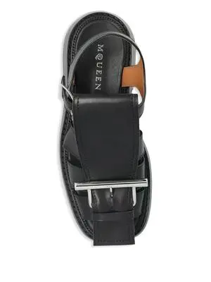 Alexander McQueen Leather Sandals - Black