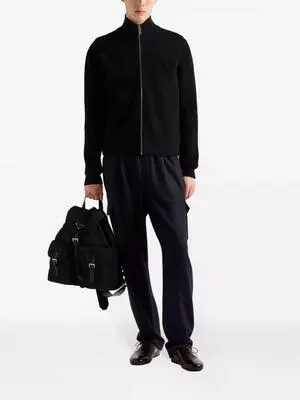 Prada Wool And Cashmere Zipper Cardigan