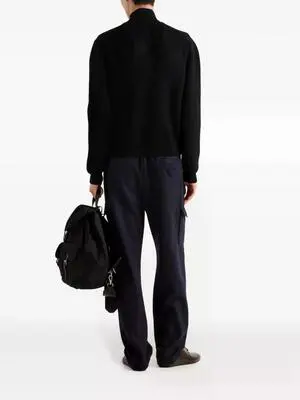 Prada Wool And Cashmere Zipper Cardigan