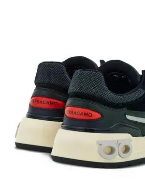 FERRAGAMO Gancini Detail Lace-up Sneakers