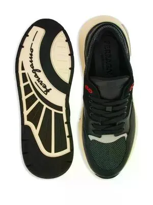 FERRAGAMO Gancini Detail Lace-up Sneakers