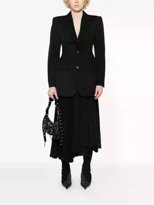 Balenciaga Pleated Midi Skirt
