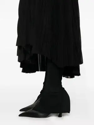 Balenciaga Pleated Midi Skirt