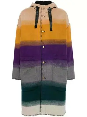 Roberto Cavalli Colour-block Wool Coat - Multicolour