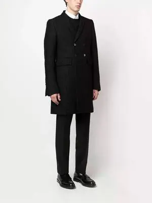 SAPIO Bouclé Double-breasted Coat