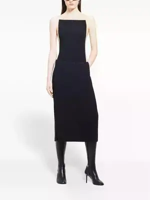 COURREGES Illusion Draped Midi Skirt