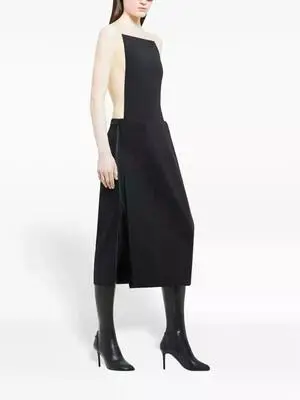 COURREGES Illusion Draped Midi Skirt