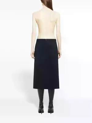 COURREGES Illusion Draped Midi Skirt