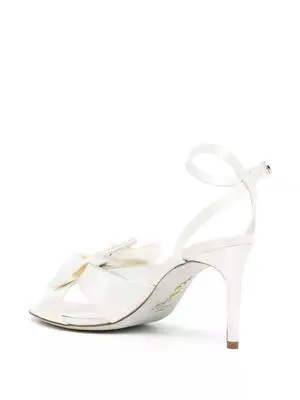 Rene Caovilla 80mm Bow-detail Leather Sandals