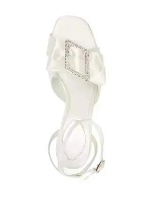Rene Caovilla 80mm Bow-detail Leather Sandals