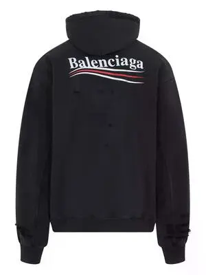 Balenciaga Logo Cotton Hoodie