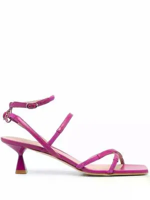 SCAROSSO Sally Leather Sandals