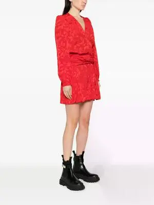 Zadig&Voltaire Floral-jacquard Wrap Minidress