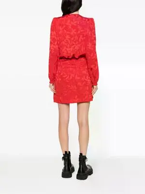 Zadig&Voltaire Floral-jacquard Wrap Minidress