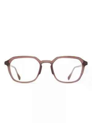 Mykita Square-Frame Glasses Brown