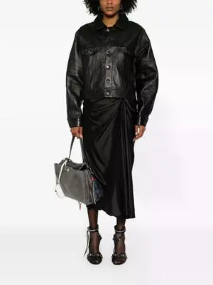 Balenciaga Satin Midi Dress