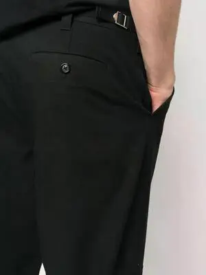 Alexander McQueen Drawstring-hem Cotton Trousers