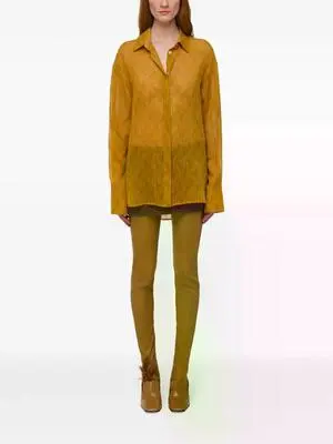 FERRAGAMO Gancini Print Silk Shirt