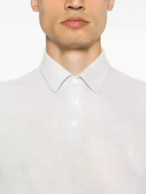 ZANONE Long-sleeve Cotton Polo Shirt
