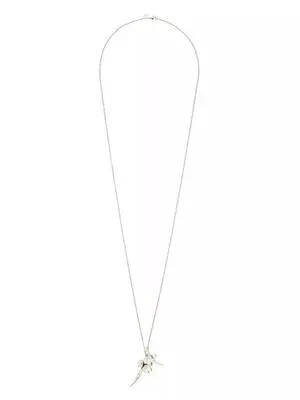 SHAUN LEANE Cherry Blossom Diamond And Pearl Pendant Necklace - Silver