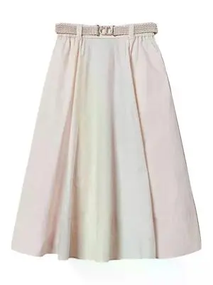 TWINSET Belted Midi Skirt