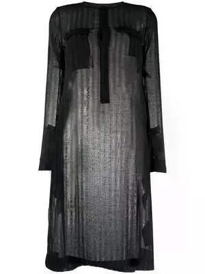 SAPIO Striped Sheer Oversized T-shirt