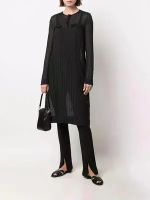 SAPIO Striped Sheer Oversized T-shirt