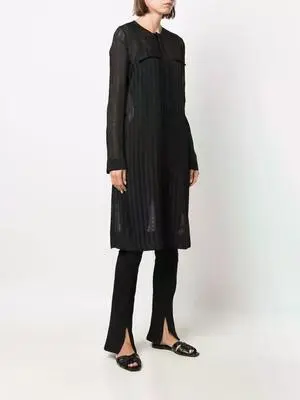 SAPIO Striped Sheer Oversized T-shirt