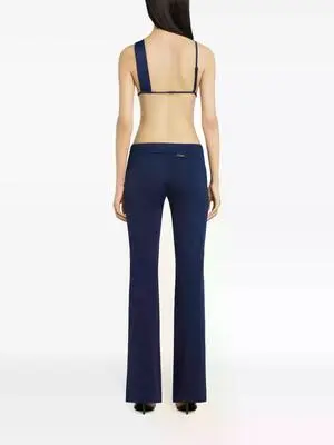 COURREGES Navy Bikini Set With Side Tie Detail
