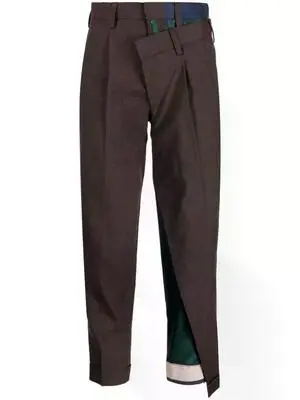 Kolor High-waisted Cropped Trousers