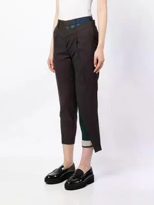 Kolor High-waisted Cropped Trousers