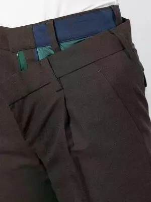 Kolor High-waisted Cropped Trousers