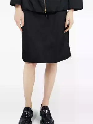Prada Logo-triangle Skirt