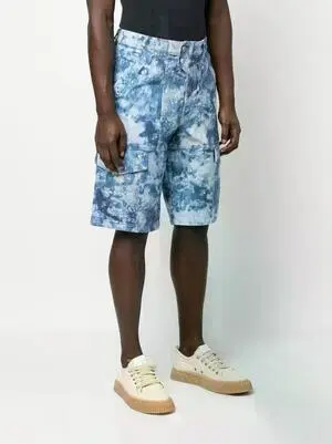 MARANT Bleached-effect Cargo Shorts