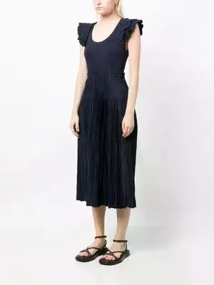 Ulla Johnson Virginia Pleated Midi Dress