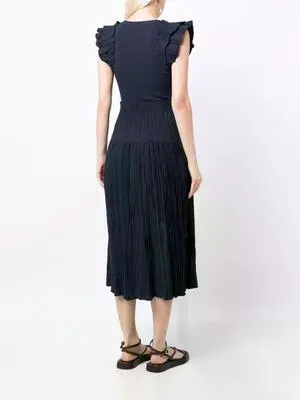 Ulla Johnson Virginia Pleated Midi Dress