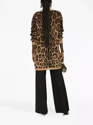 Dolce & Gabbana Leopard-print V-neck Cardigan
