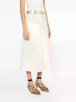 Helmut Lang Belted Wrap Midi Skirt