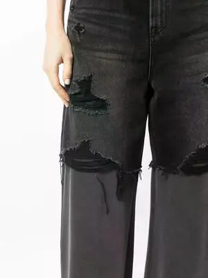 Goen.j Distressed Straight-leg Jeans