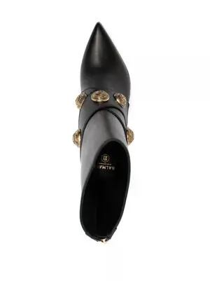 Balmain Pointed-toe Leather Boots