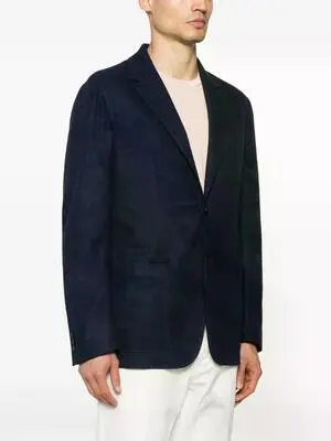 Canali Textured Blazer - Blue