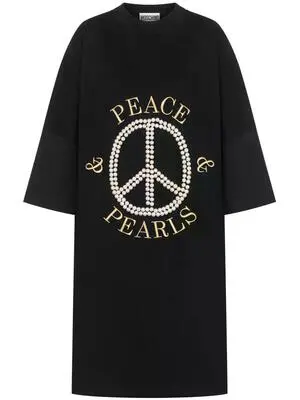 Moschino Logo-print Cotton Dress