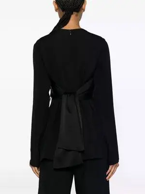 TOTEME Crepe-texture Long-sleeved Top