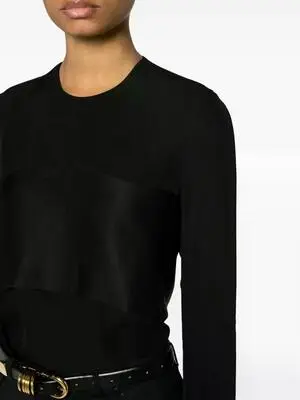 TOTEME Crepe-texture Long-sleeved Top
