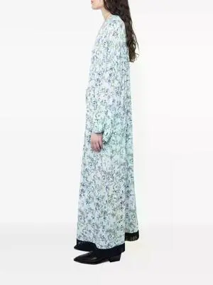 Zadig&Voltaire Floral Print Silk Coat