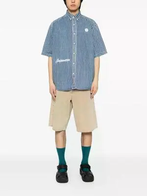 AAPE BY *A BATHING APE Striped Denim Shirt